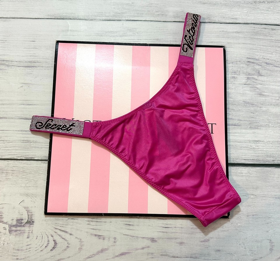 Victoria's Secret Shine Strap Brazilian Bling Panty Rhinestone All ...