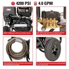 Simpson PS4240 PowerShot 4200 PSI 4.0 GPM Cold Water Gas Pressure ...