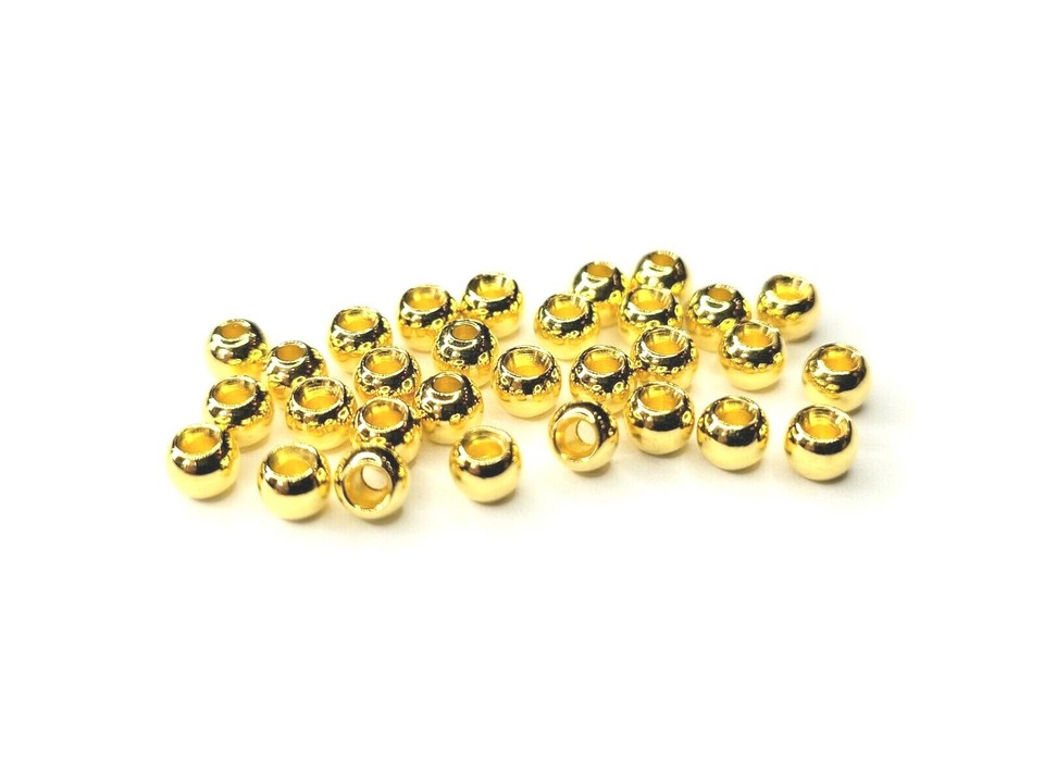 METALIC BRASS BEADS - Fly Tying Beads - Countersunk Bead - Nymph - 14 ...