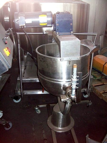 20 gallon Stainless Steel Jacketed Tilt Kettle w/sweep agitator 45 psi ...