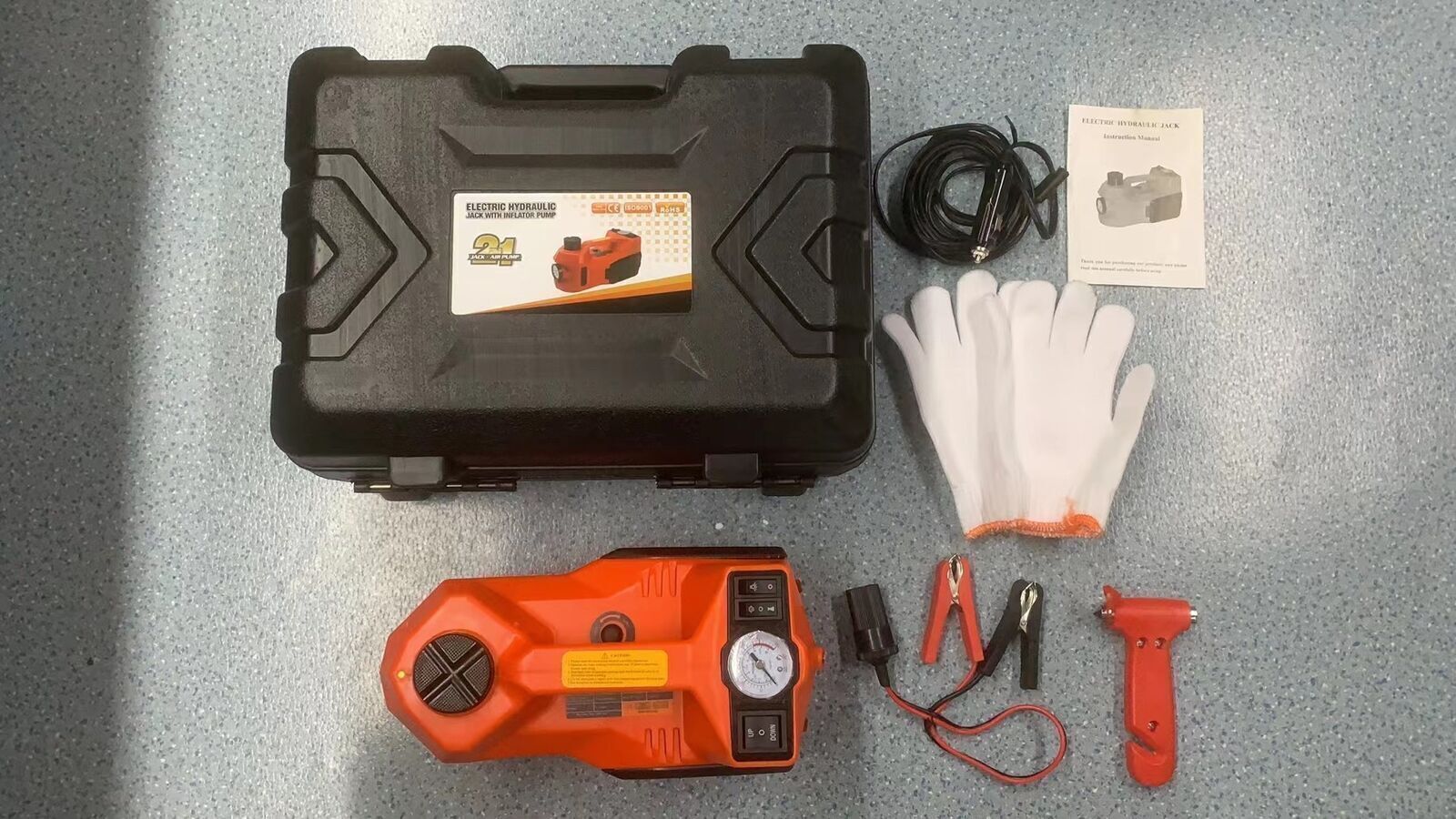 12V 5Ton Car Jack Hydraulic Electric Floor Jack Portable Lift Tire ...