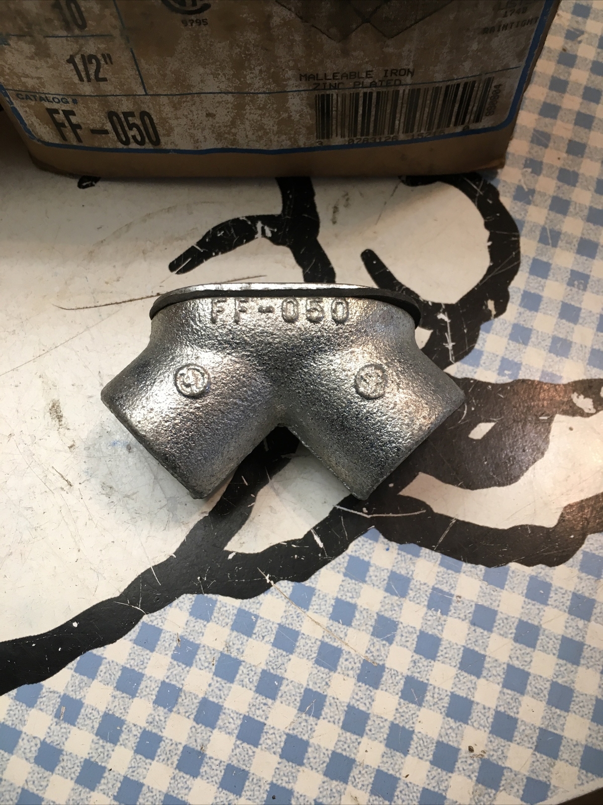 Box of 10 New O-Z / Gedney FF-050 1/2" Threaded Corner Elbows Thread ...