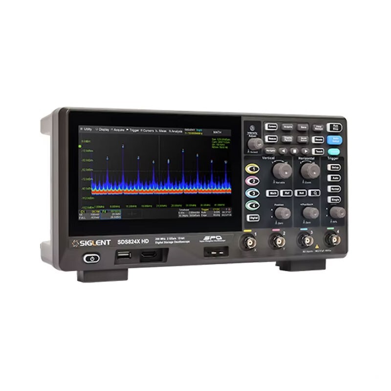 New SDS824X 200MHz 4-Channel 12-Bit 2GSa/s Digital Oscilloscope with ...