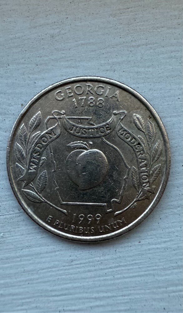 1999 Georgia State Quarter (x) Error Coin🔥 | eBay