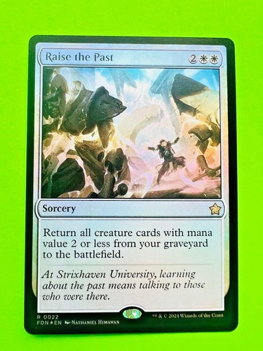 MTG Foundations - Raise the Past - Rare Foil | eBay