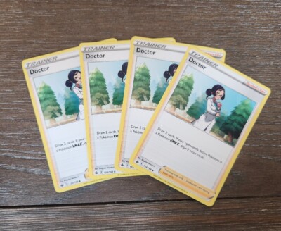 Doctor 4x Trainer Playset Supporter 134/198 SWSH Chilling Reign Pokémon ...