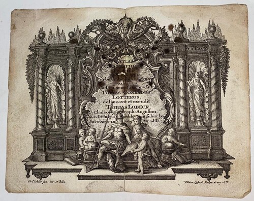 TitlePage Atlas Geographicus portatilis Tomas Lotter Engraver Tobias ...