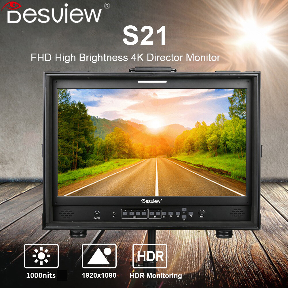 Desview S21 21" High Brightnes 4K Director Monitor HDR Monitoring FHD ...