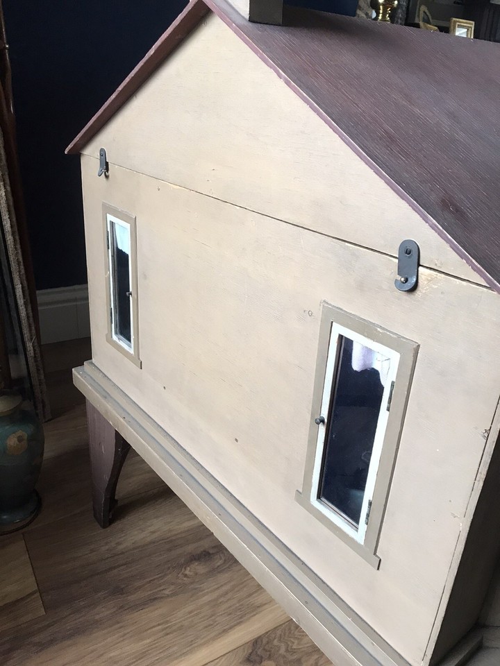 Large Scratch built 1940s Dolls House With Some Furniture- Top Opening ...