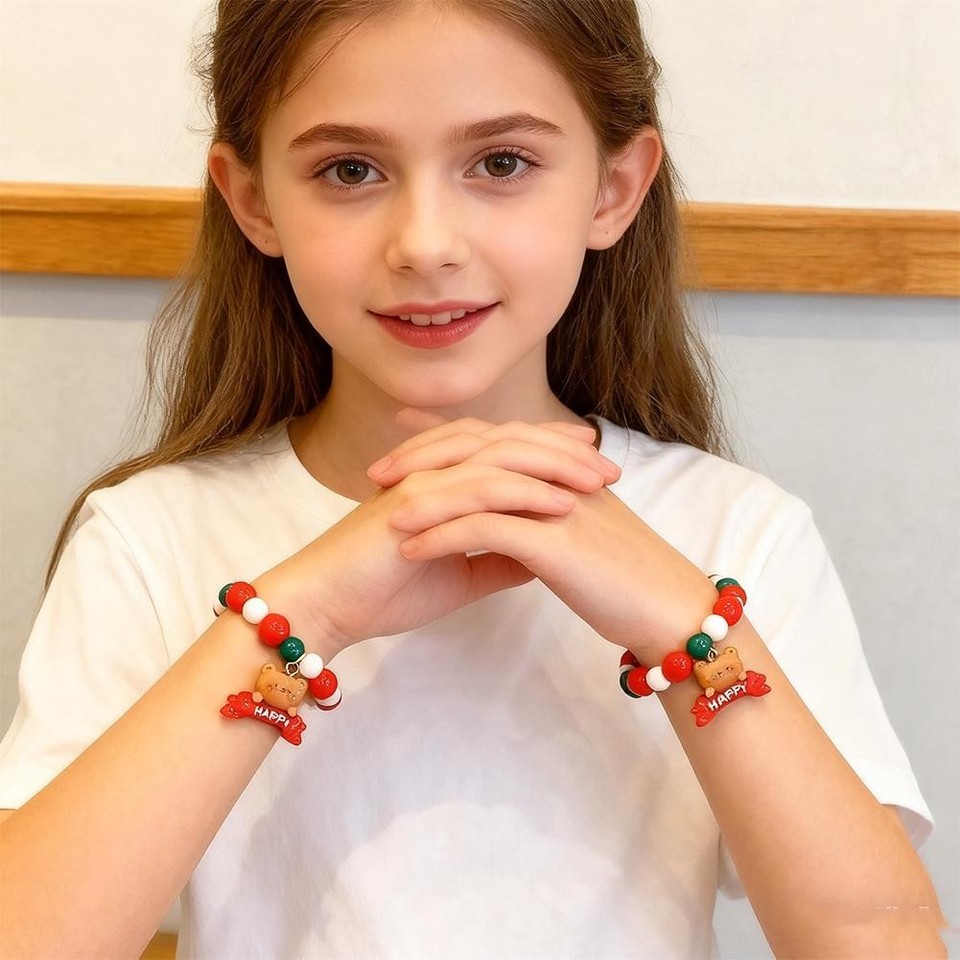 Handmade Christmas Bracelet Set Old Man Tree and Snowflake Gift; Ideal ...