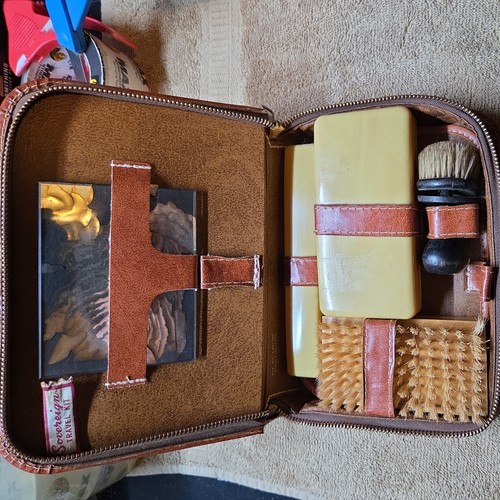 Vintage 1958 Sovereign Travel Shave Kit, New | eBay
