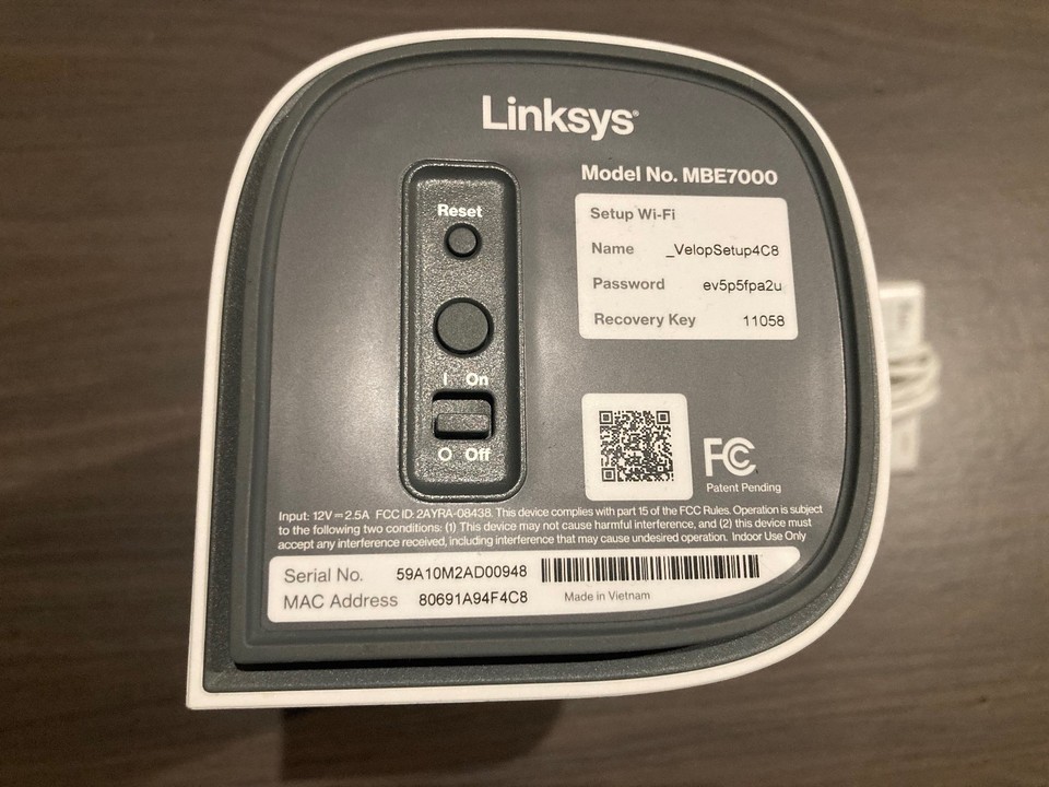 Linksys Velop Pro 7 MBE7000 Wireless Mesh Router - Tested - Factory ...