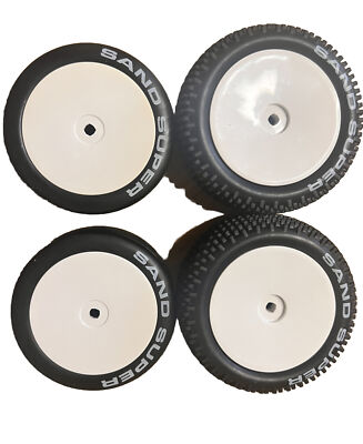 NEW 1:10 Buggy Wheels Tires 12mm Hex Hub For Tamiya Xray RC Off Road ...
