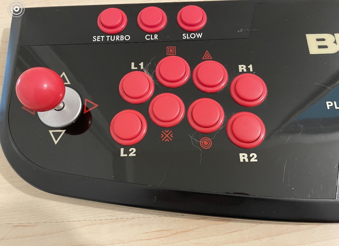 Blaze+Home+Arcade+Twin+Shock+Dual+Arcade+Stick+rumble+PS1+Playstation ...