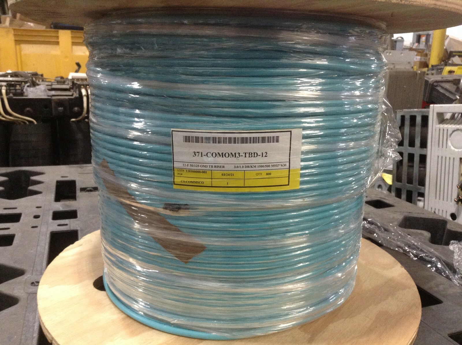 Commscope 371-COMOM3-TBD-12 800' Foot Spool 12-F 50/125 OM3 3.0/1.0 DB ...