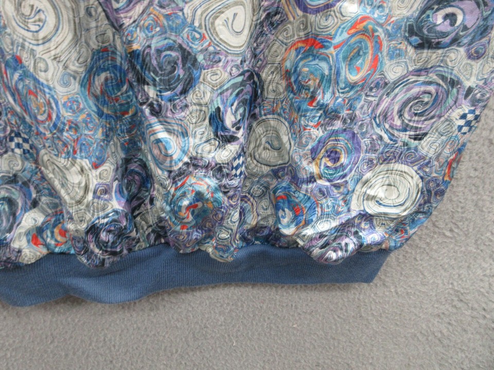 Vintage Alan Stuart Button Up Shirt Mens XL Disco Geometric Banded ...