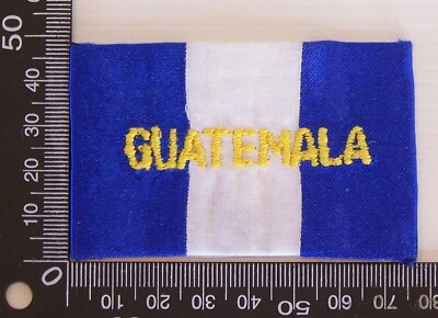 VINTAGE GUATEMALA EMBROIDERED SOUVENIR PATCH WOVEN EMBLEM CLOTH SEW-ON ...