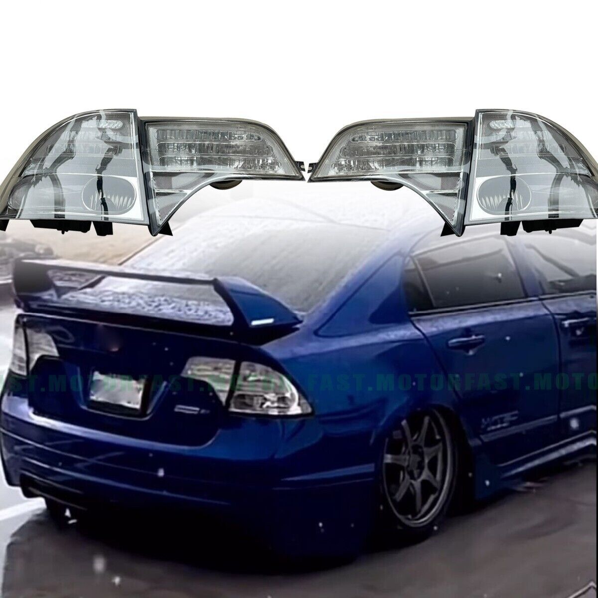 Crystal Clear Brake Turn Signal Tail Light Cover for Sedan 4DR 06-11 | eBay
