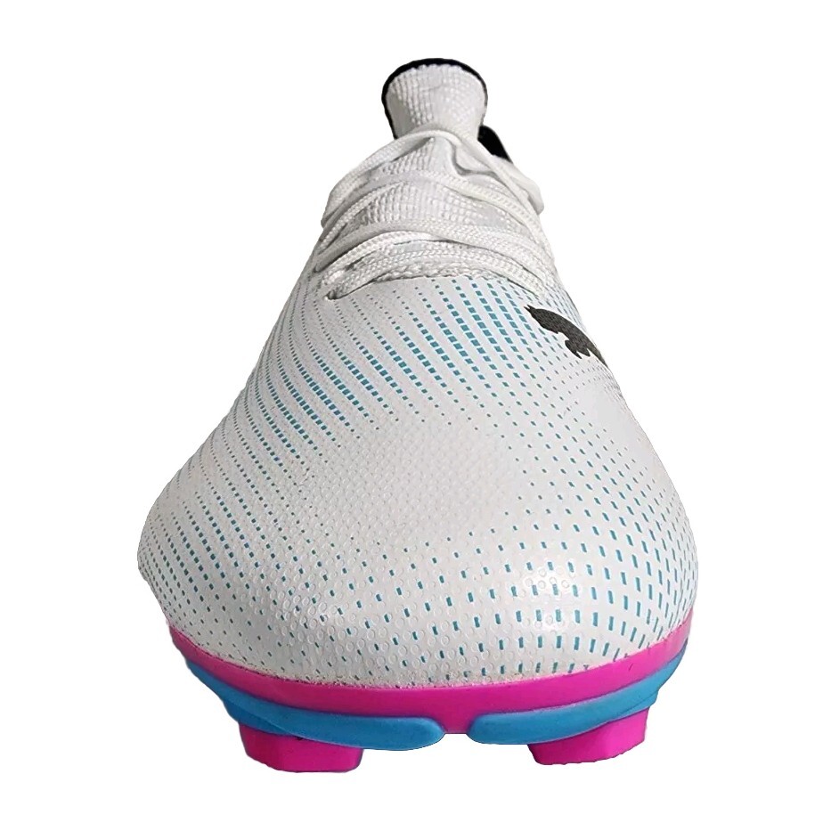 PUMA Future 7 Play FG/AG Adult Soccer Cleats 107723 01 WHITE BLACK PINK ...