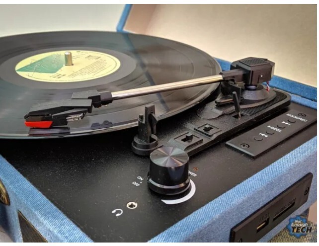 Vinyl Record Player, dodocool Vintage Turntable 3-Speed with Blue Tooth ...