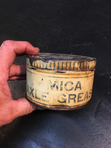 EARLY Socony-Vacuum Mica Axle Grease 1 Lb. Advertising Grease Can Oil ...