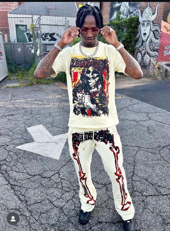 Richezza "Rich Reaper" Short Sleeve Sweater Shirt | eBay