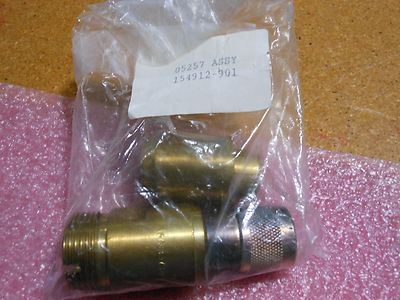GENERAL DYNAMICS CONNECTOR COAX ASSY # 154912901 NSN: 5935-01-261-0272 ...