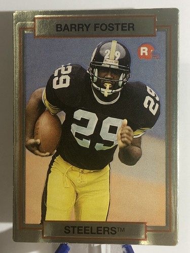 1990 Action Packed Football Barry Foster #59 Rookie RC Pittsburgh ...
