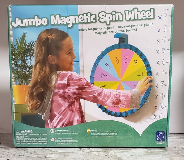 Jumbo Magnetic Spin Wheel Game Educational Insights for sale online | eBay
