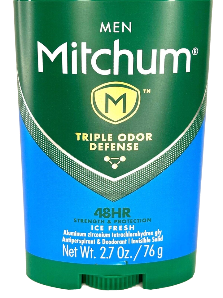 Mitchum Men Triple Odor Defense 48hr Ice Fresh Solid Antiperspirant ...