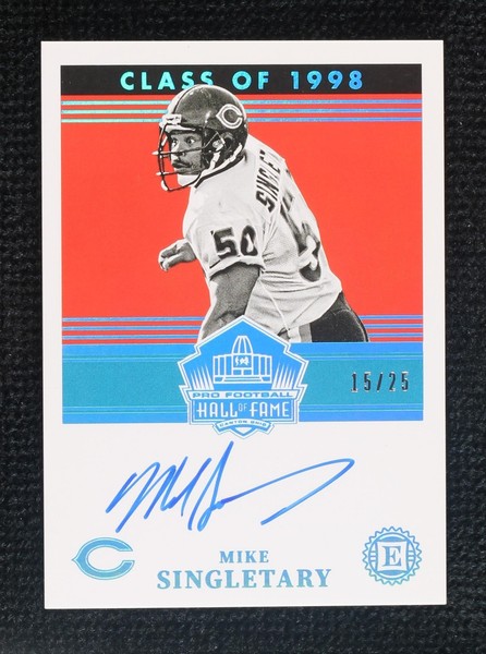 2021 Panini Encased - HOF Signatures Sapphire #HOF-MS Mike Singletary ...