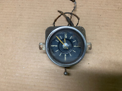 1949-1950 FORD CLOCK Original Center Dash Gauge Piece 6 volt Custom ...