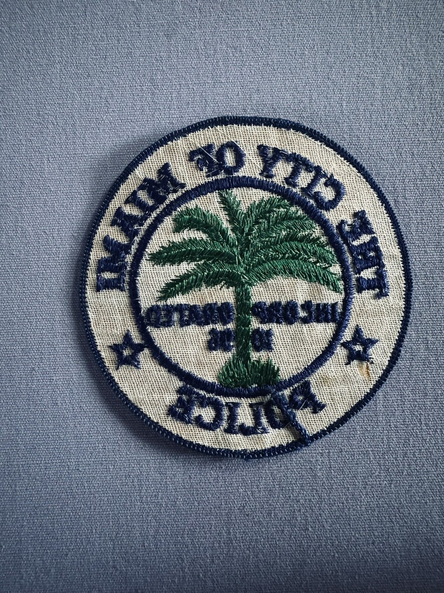Miami Police Detective Badge Miami Downtown, FL, USA MAY 31, 2020:
