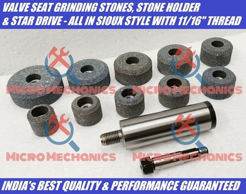 Valve Seat Grinding Stones With Stone Holder & Driver - SIOUX Type ...