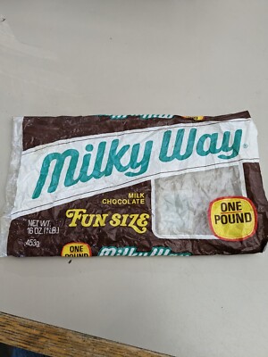 Vintage 1978 Milky Way Candy Bag Wrapper Fun Size 1 Pound !Charity! | eBay