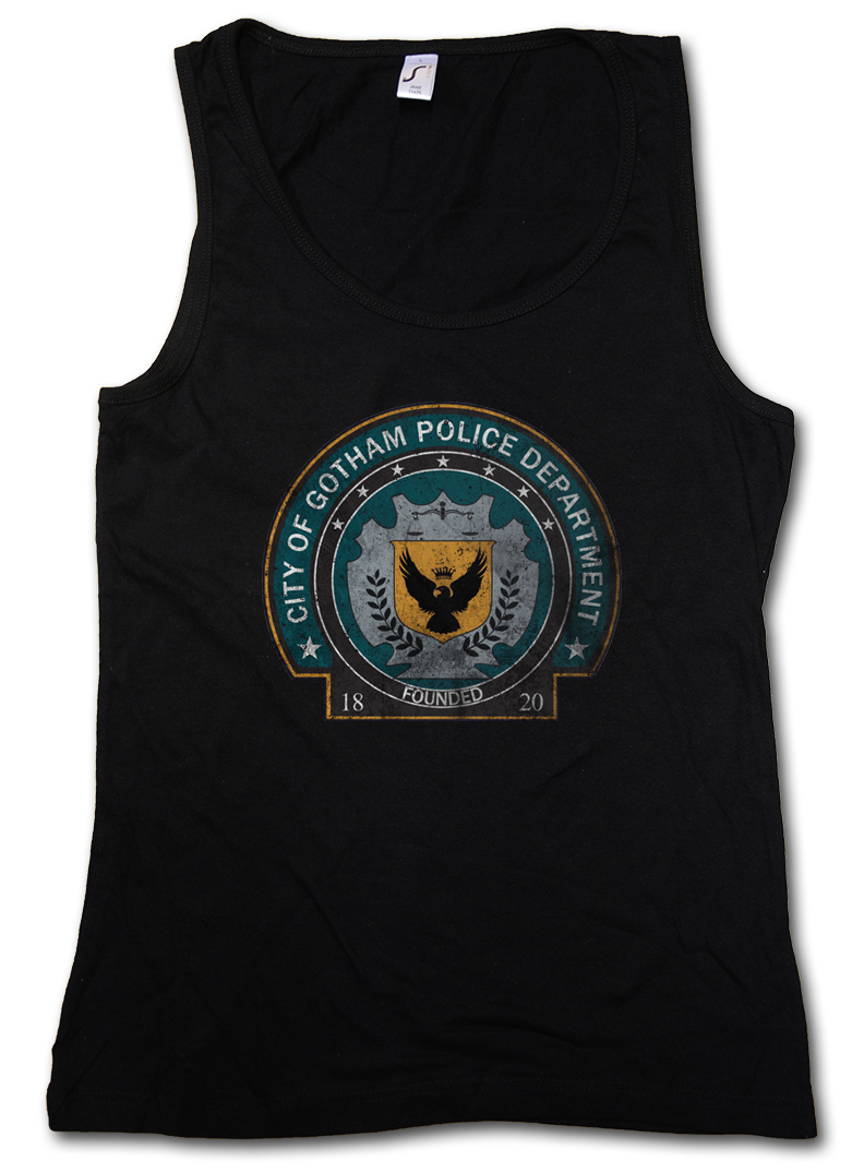 GOTHAM POLICE DEPARTMENT TANK TOP VEST - DEPT TV Serie Dark Knight ...