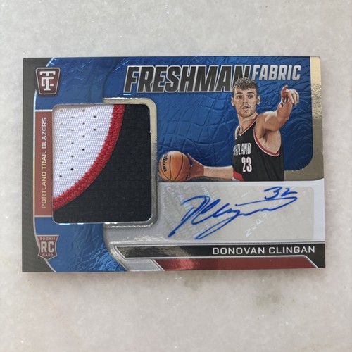 2024-25 Totally Certified Donovan Clingan Freshman Fabric Patch Auto ...