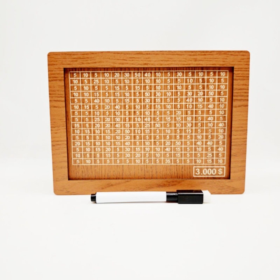 Wooden Money Box Handmade Money Saving Box New Coin Tray Storage Case ...