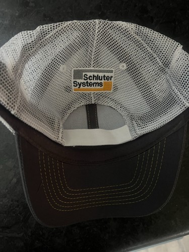 Schluter Systems Trucker Hat Cap Mens Gray/White Mesh Back Adjustable ...