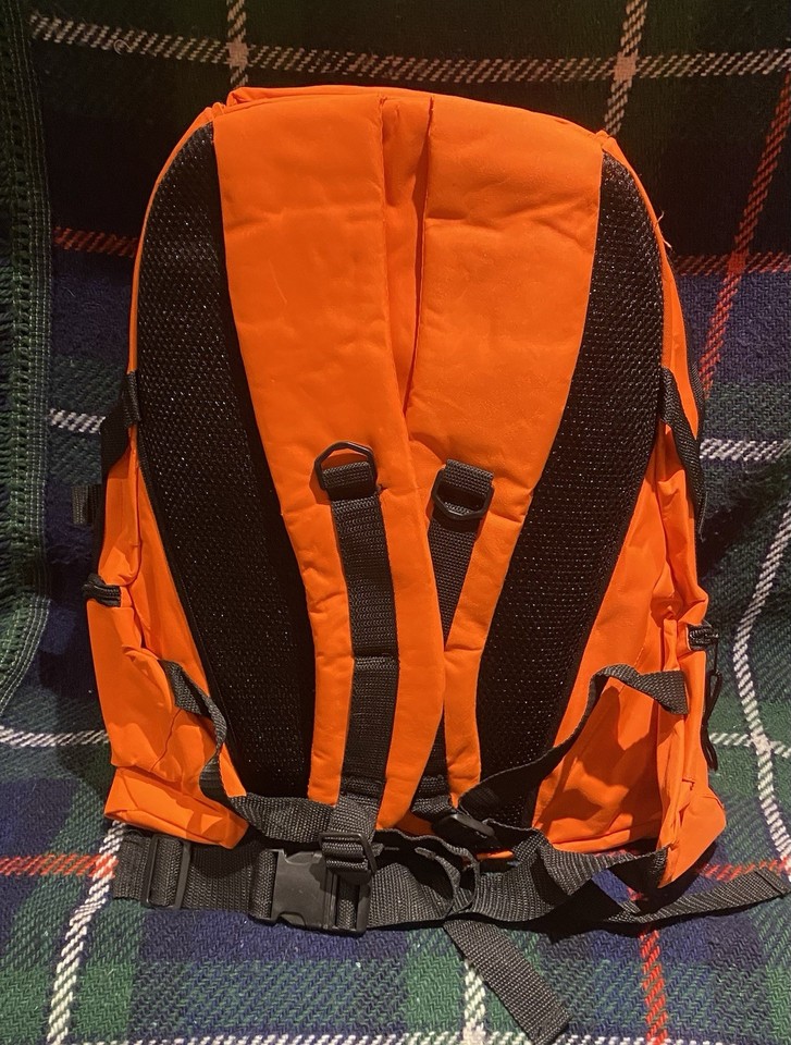 Large Orange Hi Vis Viz 28L Rucksack Backpack Work School Cycling ...