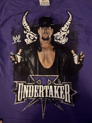 VINTAGE WWE Shirt Youth Large The Undertaker Purple 2008 Used | eBay