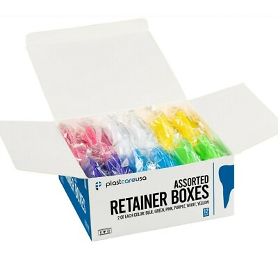 12 Sealed Assorted Dental Retainer Boxes Denture Case, Mouthguard ...