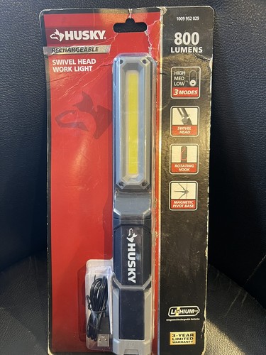 new Husky Swivel Head & folding rechargeable 800 lumens led light | eBay