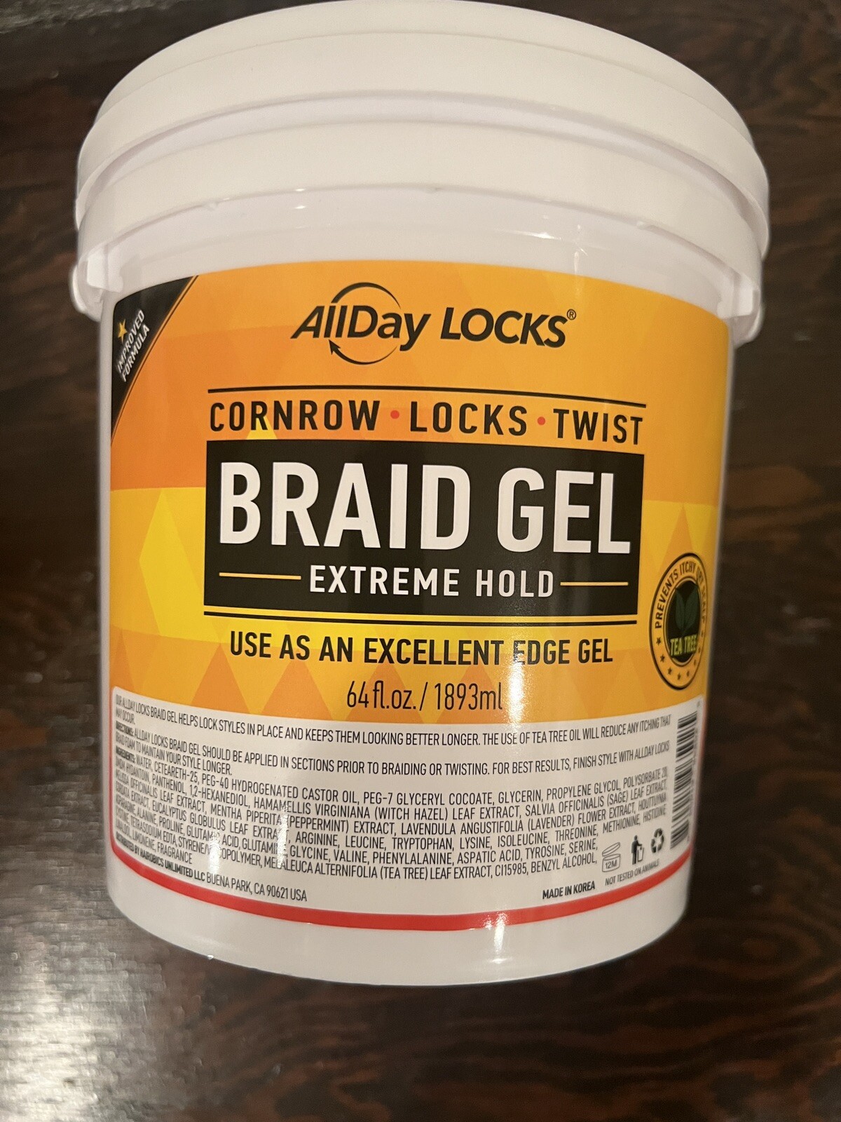 All Day Locks Braid Gel Extreme Hold 64 FL OZ (1893 ML) | eBay
