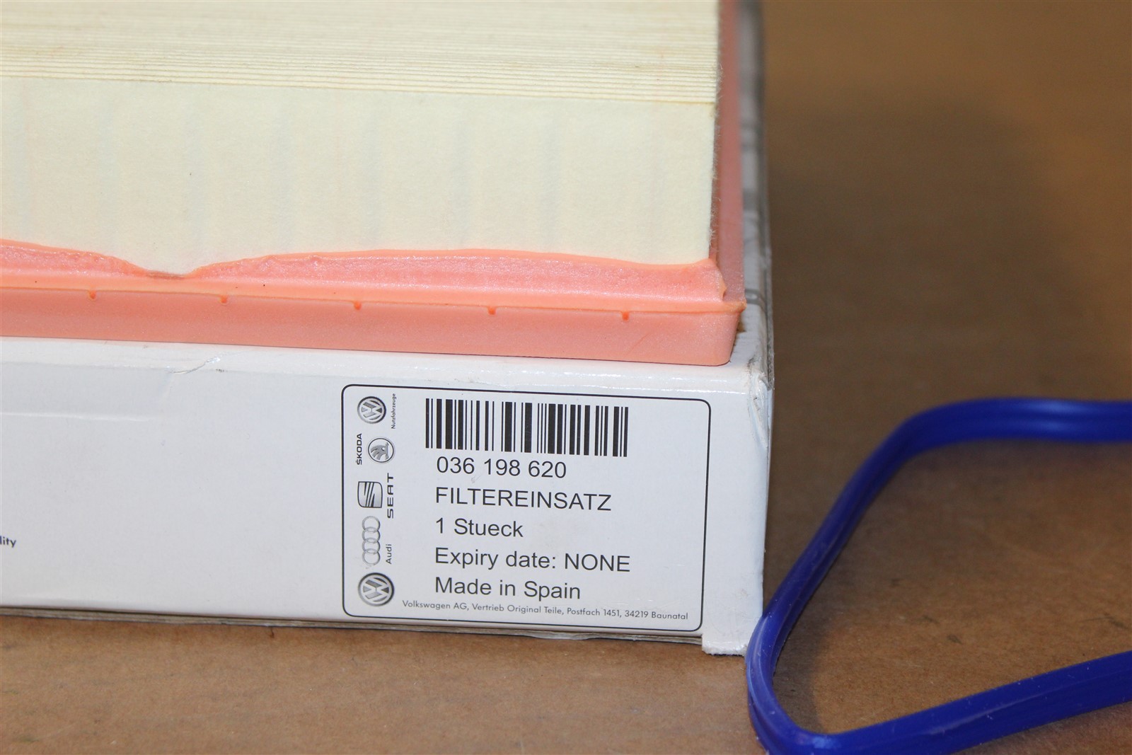 Air Filter VW Skoda SEAT Some 1.2 / 1.4 1.6 16V Engines 036198620 New ...