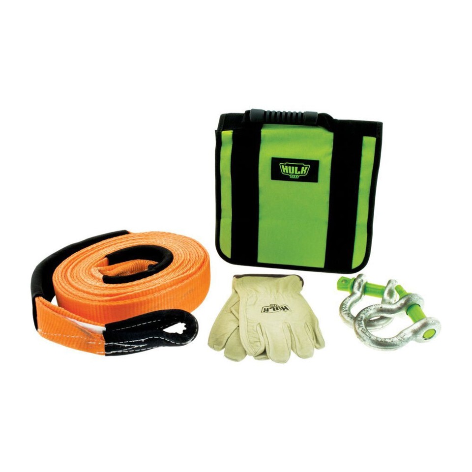 Hulk 4x4 Offroading Essentials Small Recovery Set Snatch Strap And ...