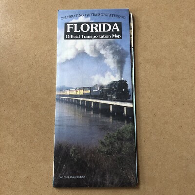 Florida Official Transportation Map 1995 | eBay