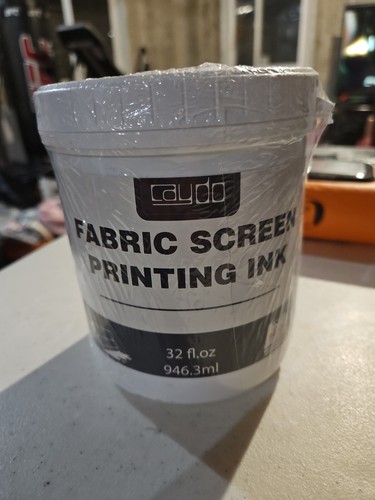 Caydo Fabric Screen Printing BLACK Ink, 32 Ounce for T-Shirt and ...