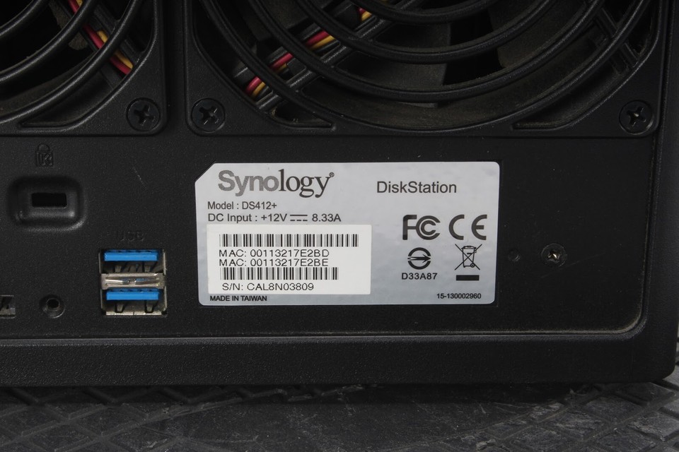 Synology DS412+ DiskStation 4-Bay All-In-One Network Storage Server ...