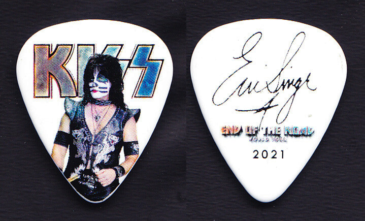 KISS Eric Singer Signature Photo Guitar Pick - 2021 End Of The Road ...